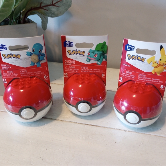 Mega Construx | Toys | Pokemon Pokeball Mega Construx Building Block ...